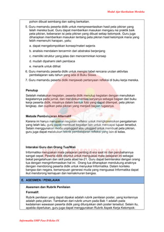 Modul Ajar Informatika Kelas 9 Kurikulum Merdeka | PDF