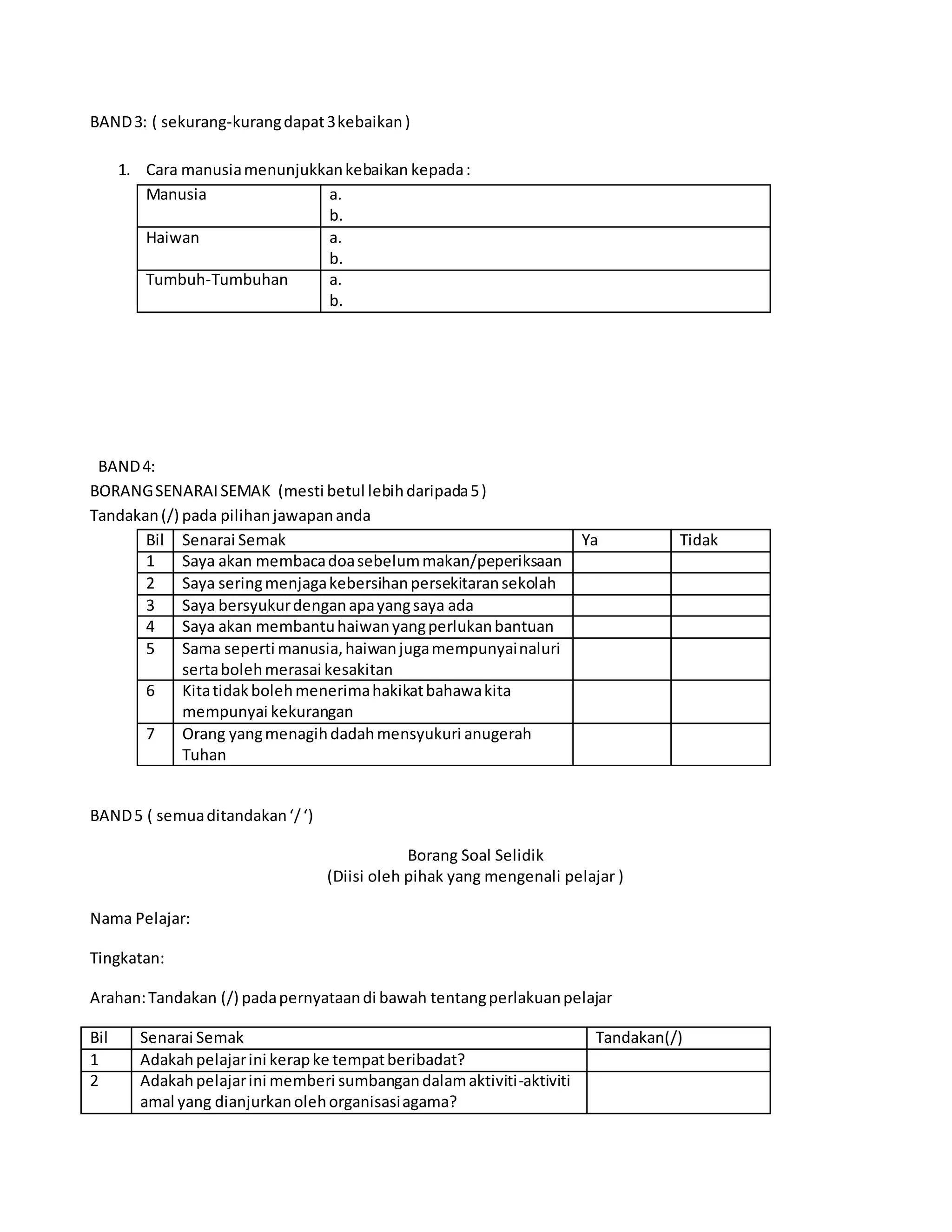 Contoh instrumen | DOCX