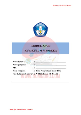 Modul Ajar IPA Kelas 8 Kurikulum Merdeka | PDF