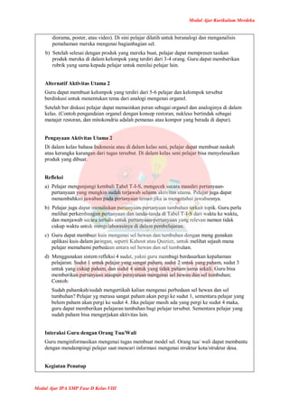 Modul Ajar IPA Kelas 8 Kurikulum Merdeka | PDF