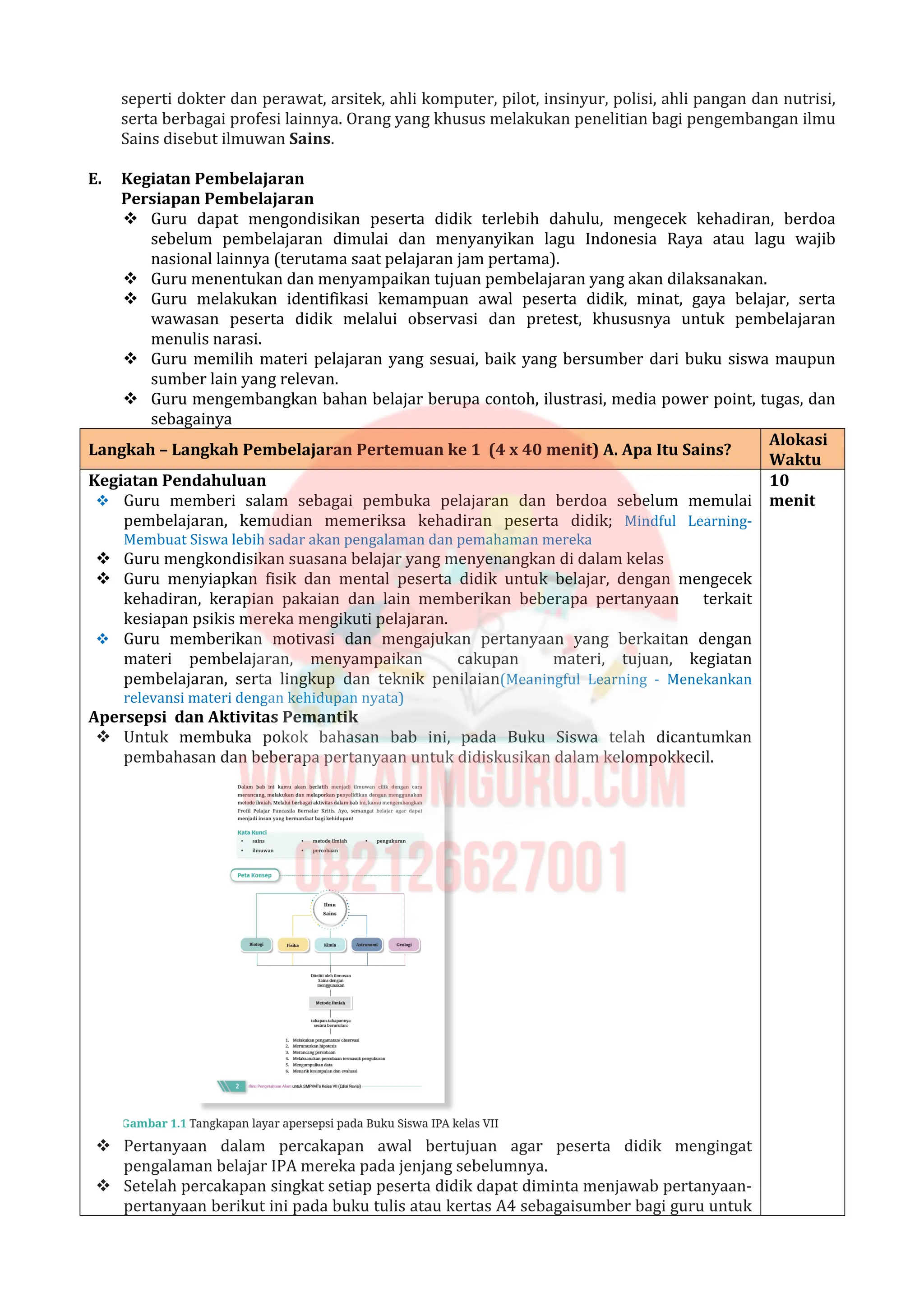 Modul Ajar IPA Kelas 7 Deep Learning Terbaru | PDF