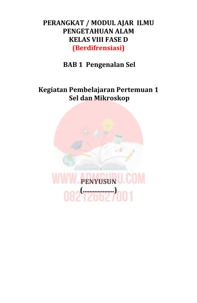 Modul Ajar IPA Kelas 8 Deep Learning Terbaru | PDF