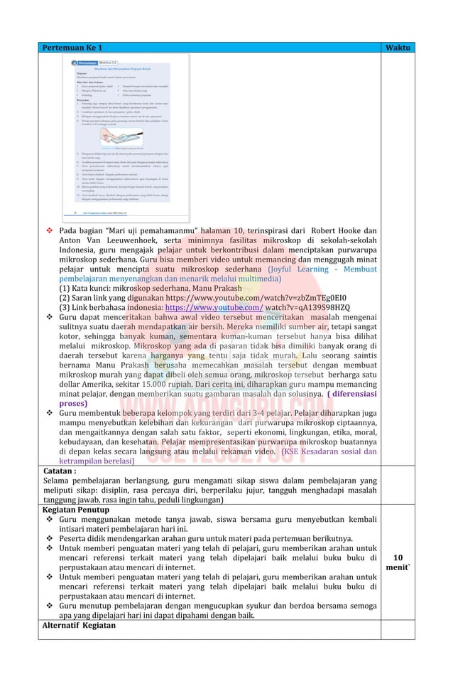 Modul Ajar IPA Kelas 8 Deep Learning Terbaru | PDF
