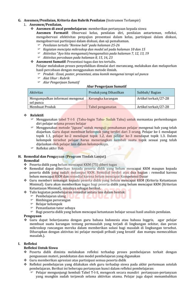 Modul Ajar IPA Kelas 8 Deep Learning Terbaru | PDF