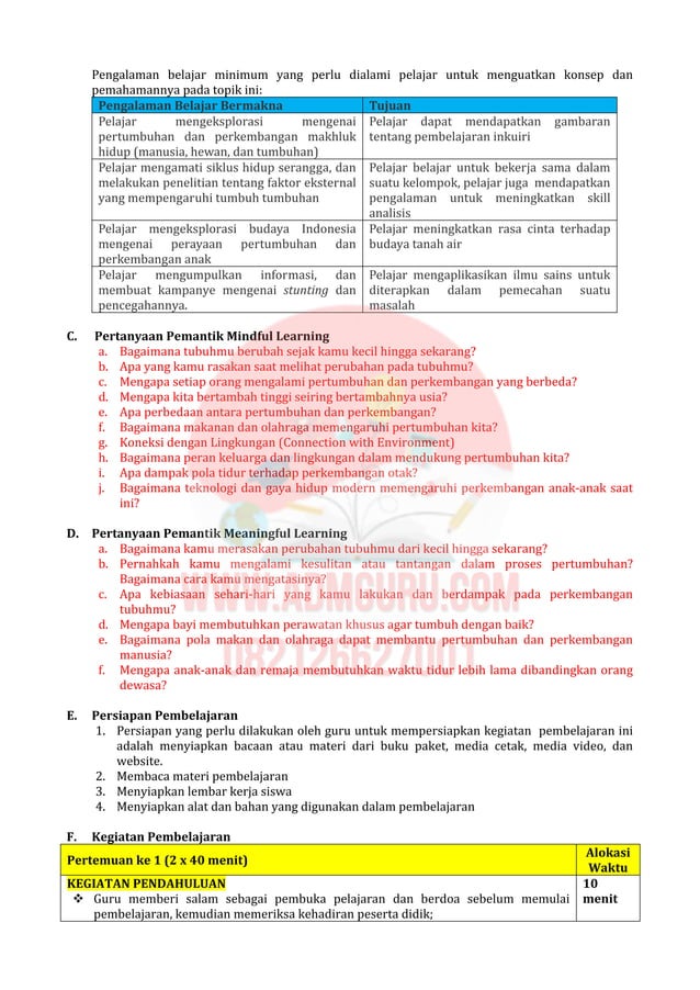 Modul Ajar IPA Kelas 9 Deep Learning Terbaru | PDF