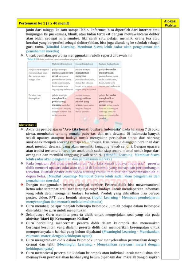 Modul Ajar IPA Kelas 9 Deep Learning Terbaru | PDF