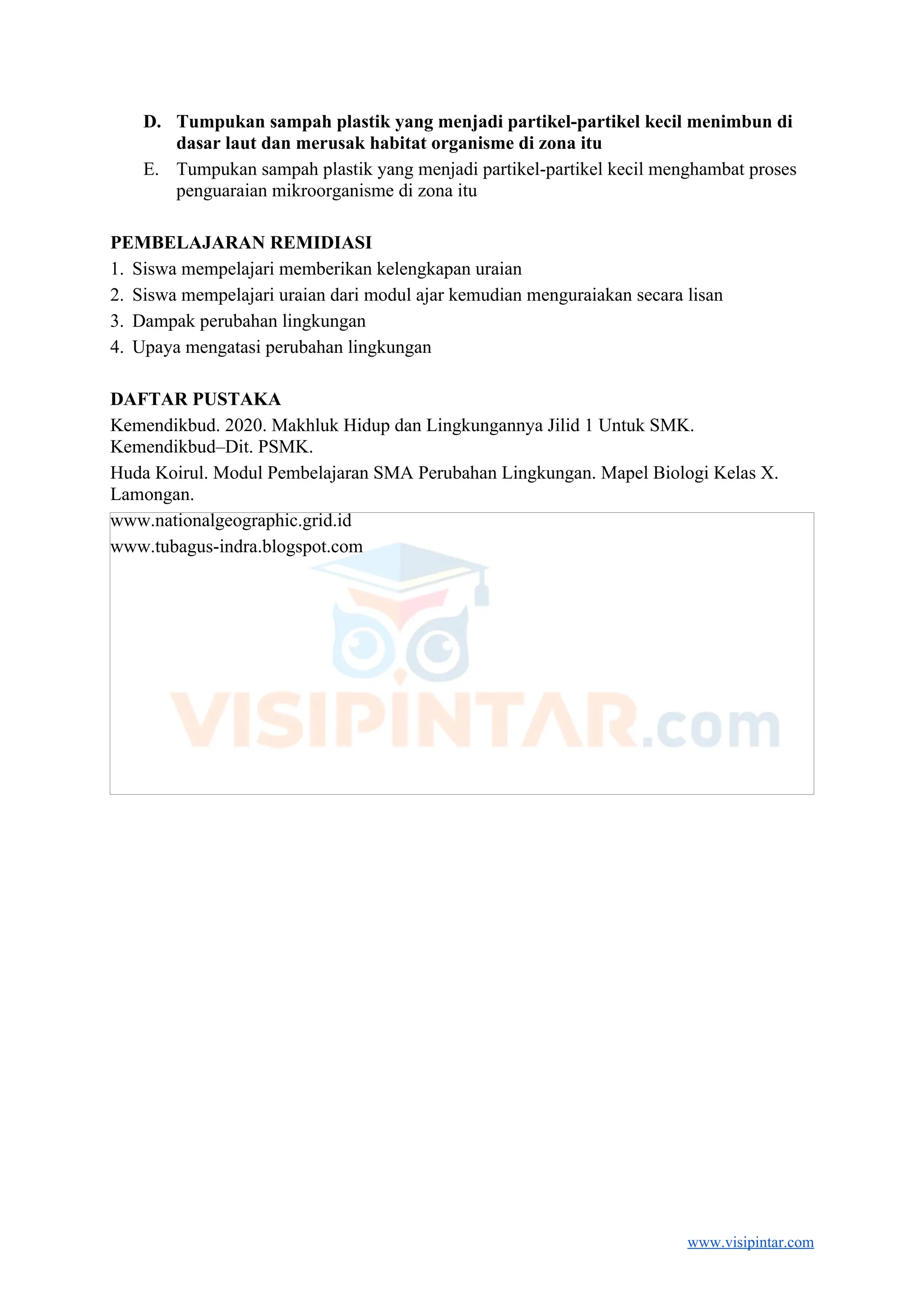 Modul Ajar IPAS SMK Kelas 10 Kurikulum Merdeka | DOCX