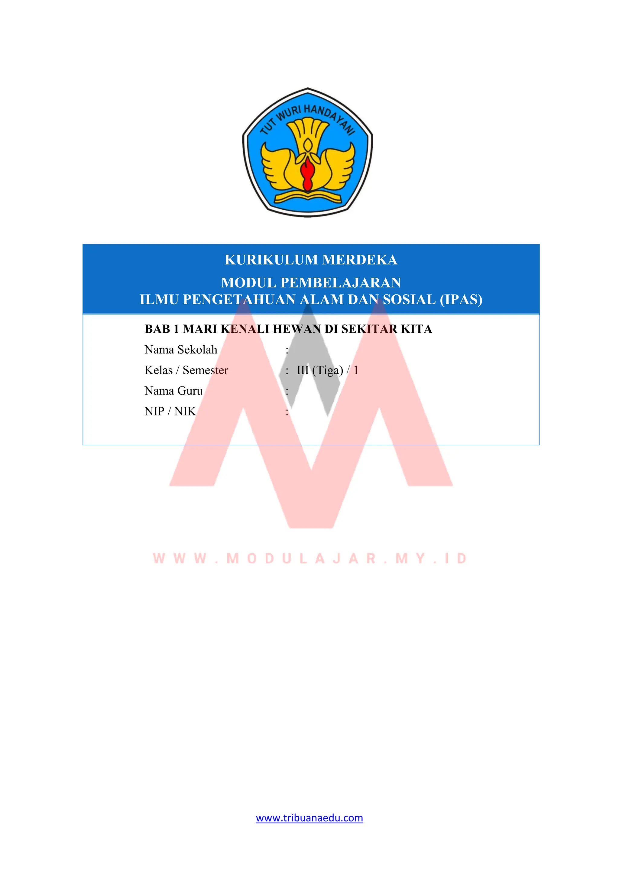 Modul Ajar IPAS Kelas 3 Kurikulum Merdeka | PDF