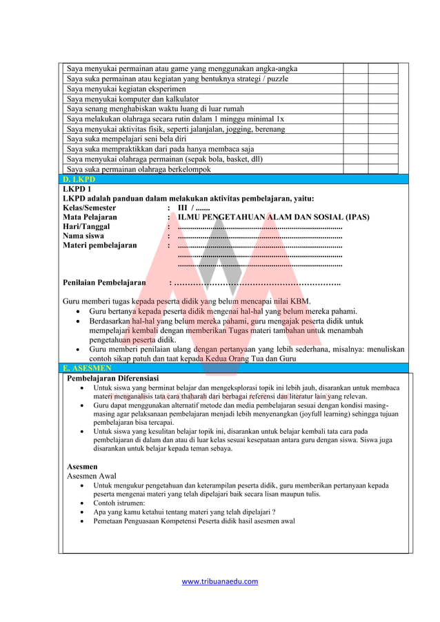 Modul Ajar IPAS Kelas 3 Kurikulum Merdeka | PDF