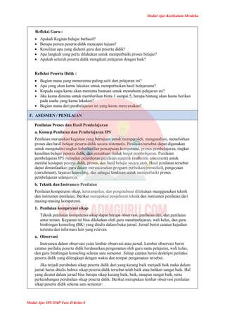 Modul Ajar IPS Kelas 8 Kurikulum Merdeka | PDF