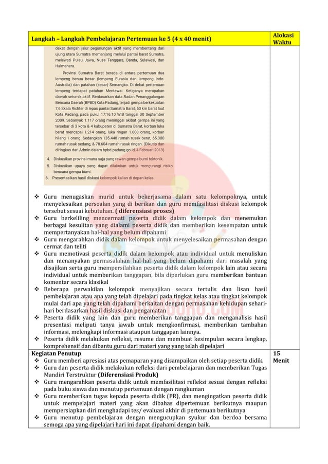 Modul Ajar IPS Kelas 7 Deep Learning | PDF