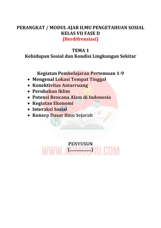 Modul Ajar IPS Kelas 7 Deep Learning | PDF