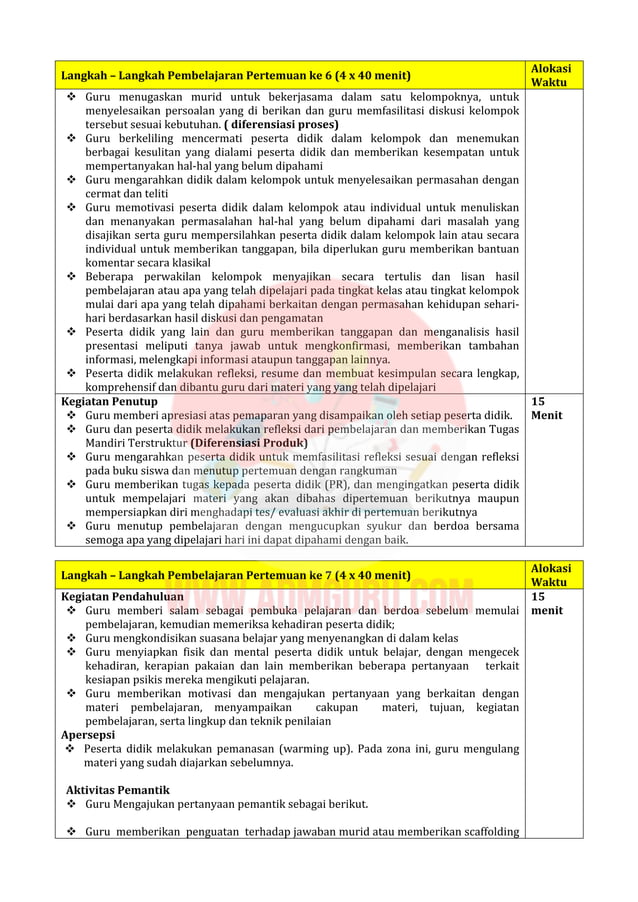 Modul Ajar IPS Kelas 7 Deep Learning | PDF