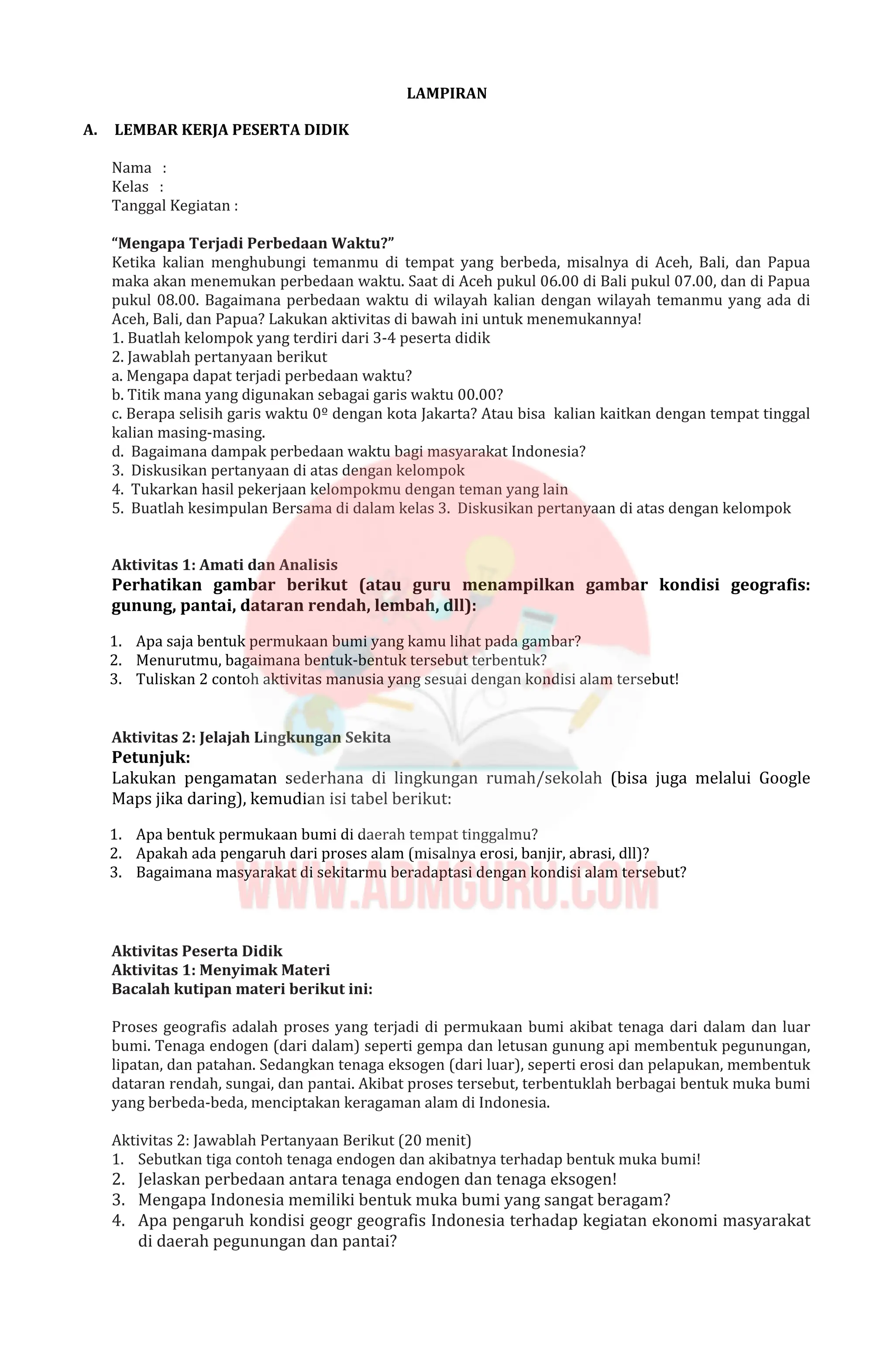 Modul Ajar IPS Kelas 8 Deep Learning | PDF