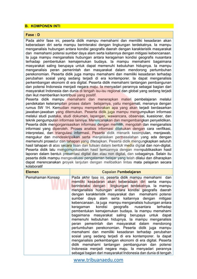 Modul Ajar IPS Kelas 9 Kurikulum Merdeka | PDF