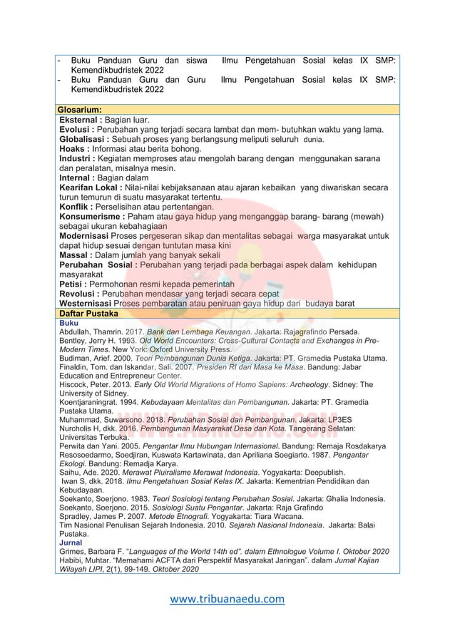 Modul Ajar IPS Kelas 9 Kurikulum Merdeka | PDF