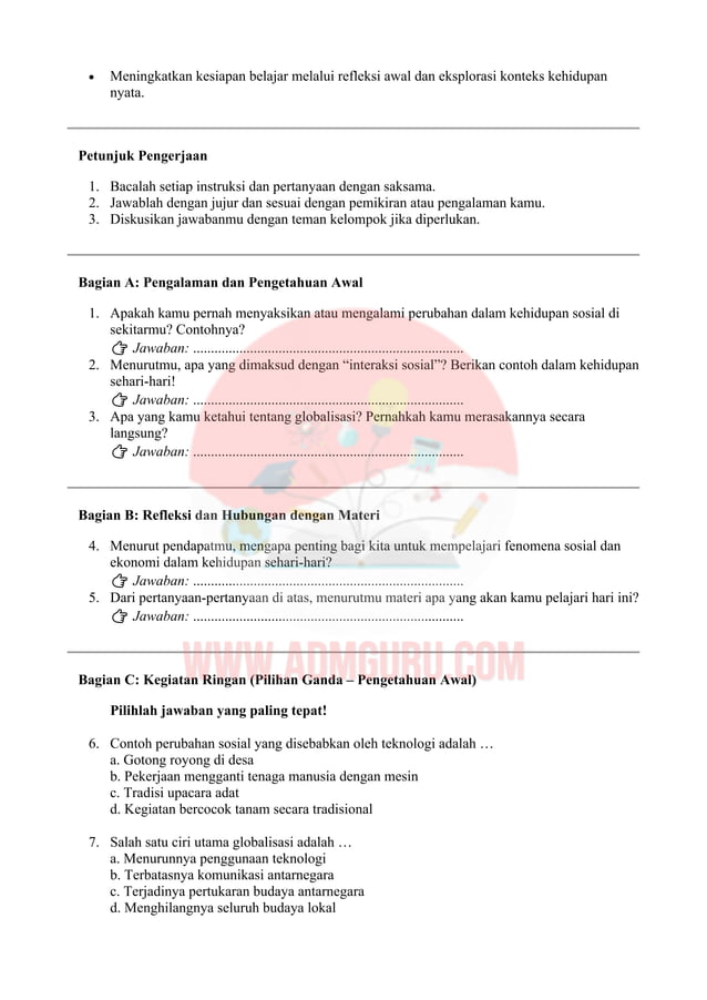 Modul Ajar IPS Kelas 9 Deep Learning | PDF