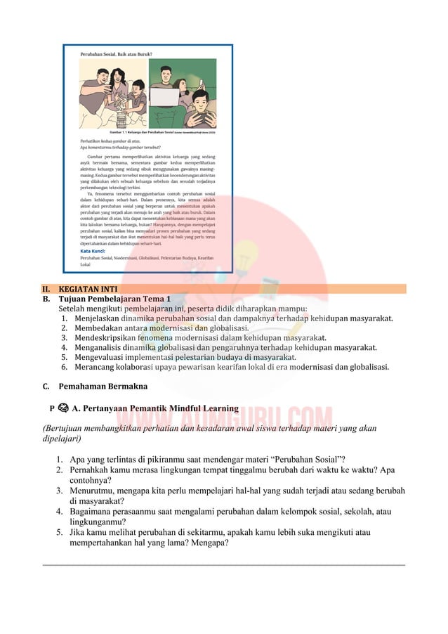 Modul Ajar IPS Kelas 9 Deep Learning | PDF
