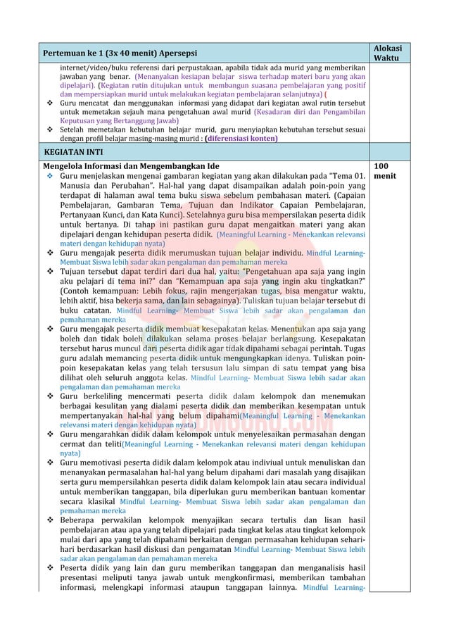 Modul Ajar IPS Kelas 9 Deep Learning | PDF