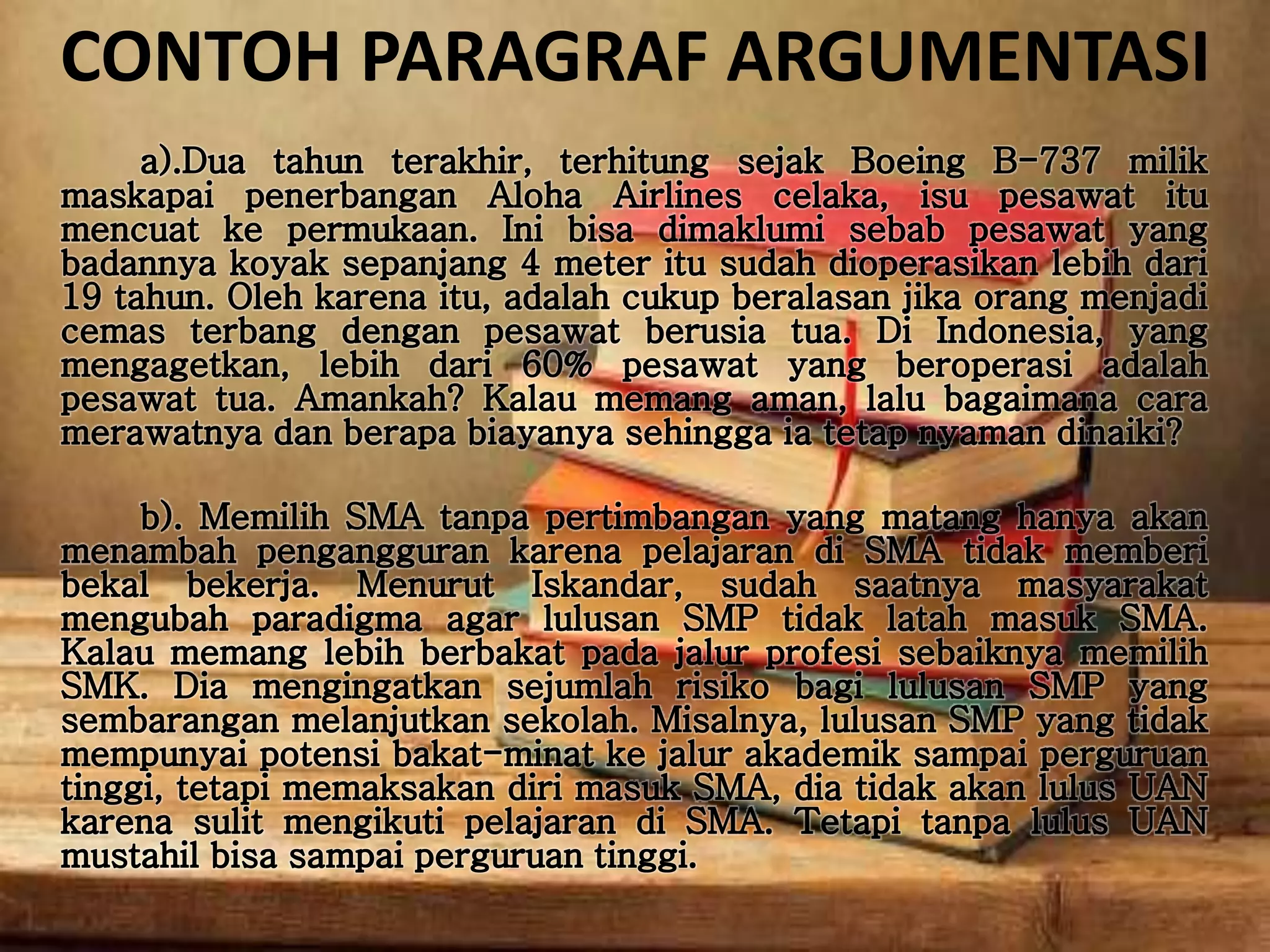 Contoh jenis jenis paragraf | PPTX