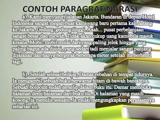 Contoh jenis jenis paragraf | PPTX