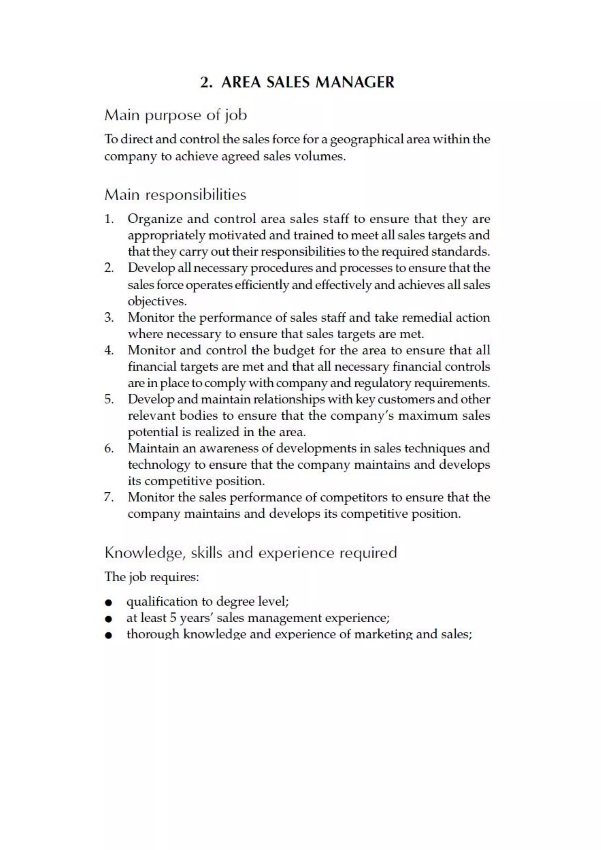 Contoh job description lengkap | PDF | Business | Business and Finance