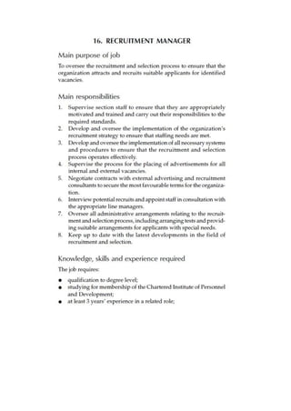 Contoh job description lengkap | PDF | Business | Business and Finance