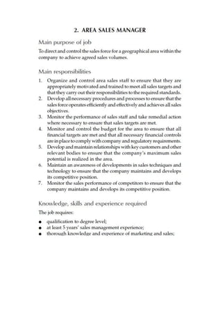 Contoh job description lengkap | PDF | Business | Business and Finance