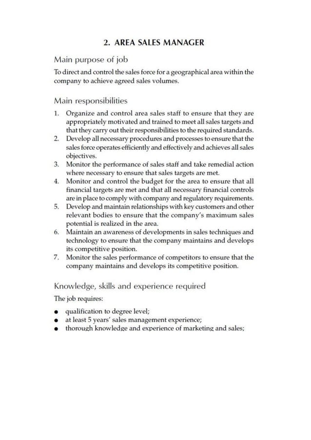 Contoh job description lengkap | PDF | Business | Business and Finance