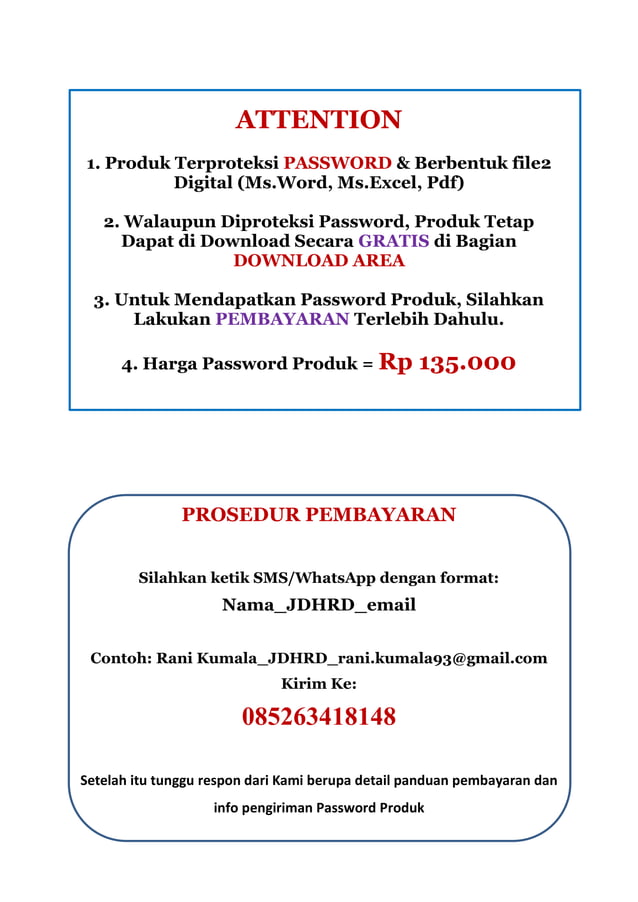 Contoh job desk hrd | PDF