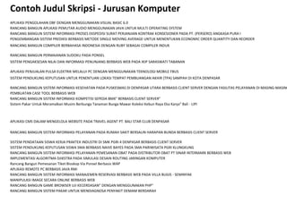 Contoh judul skripsi | DOCX