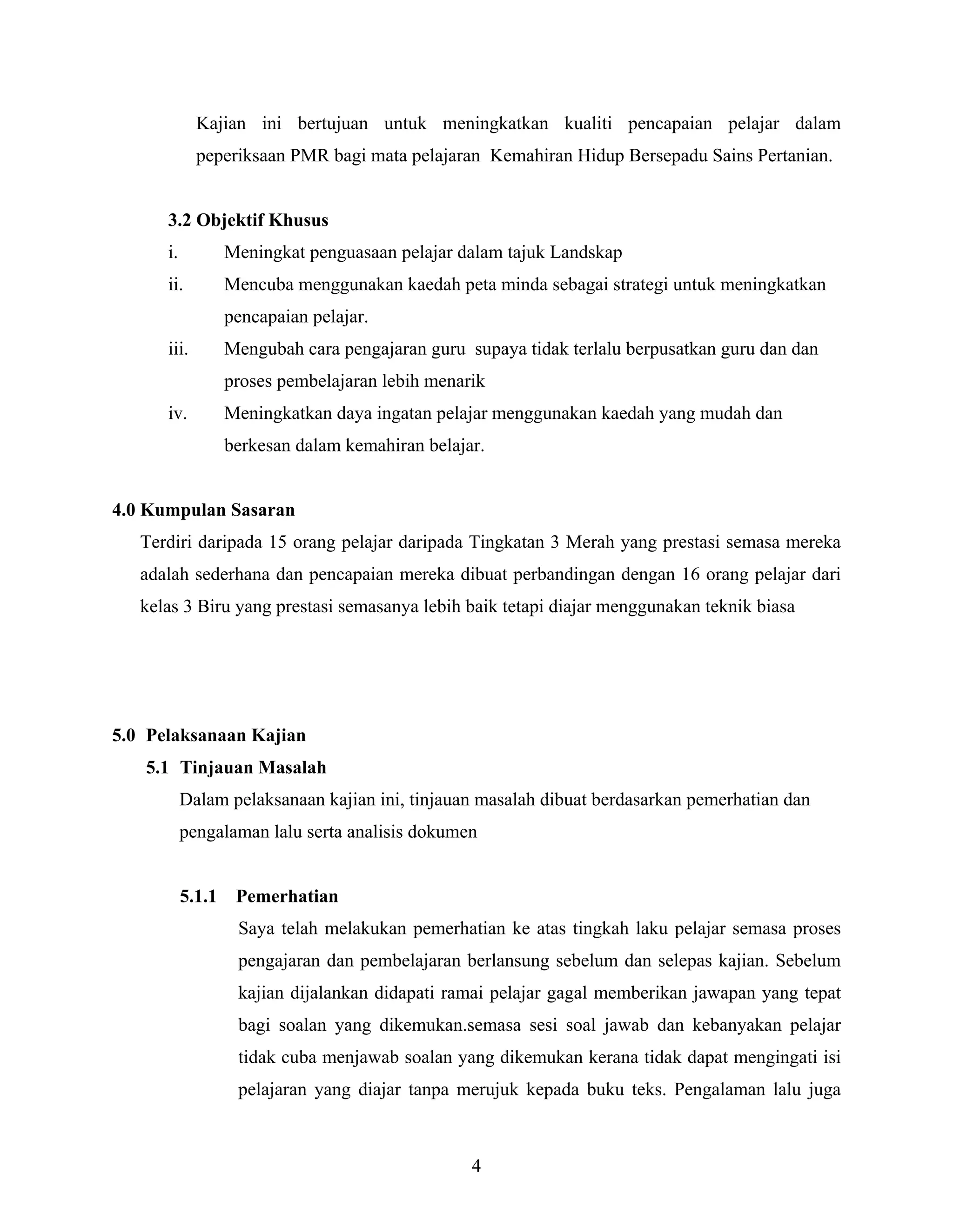 Contoh kajian tindakan 1 | PDF