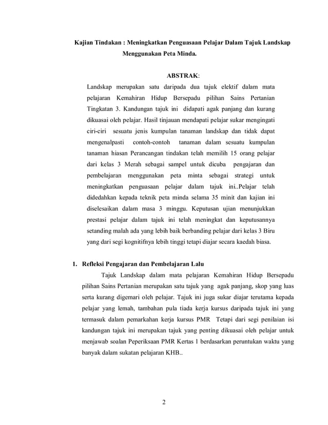 Contoh kajian tindakan 1 | PDF