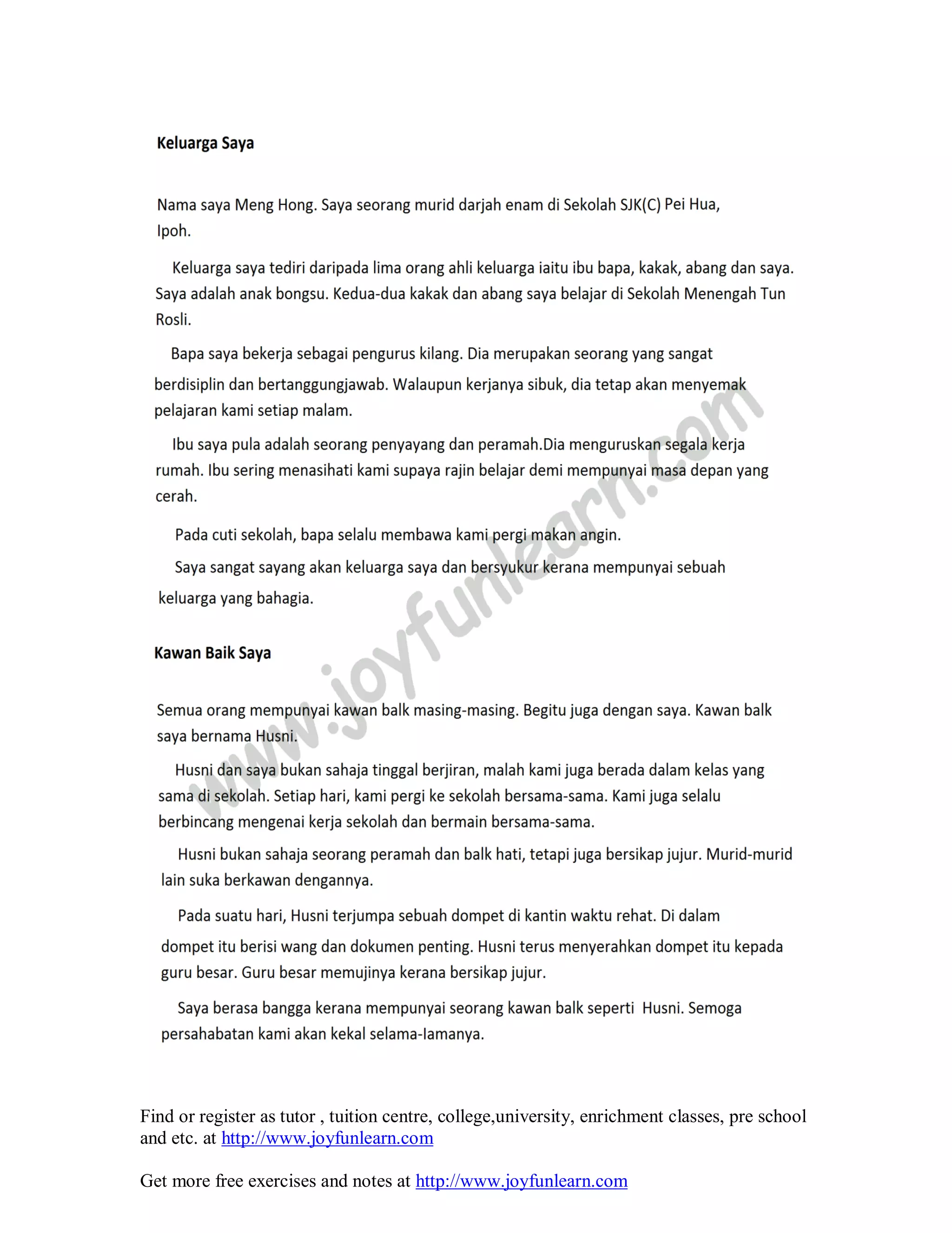 Contoh karangan | PDF