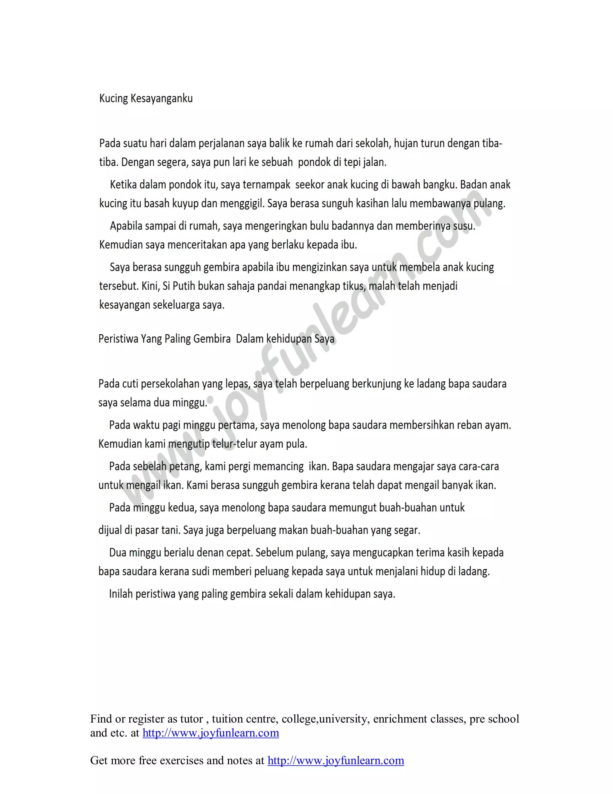 Contoh karangan | PDF