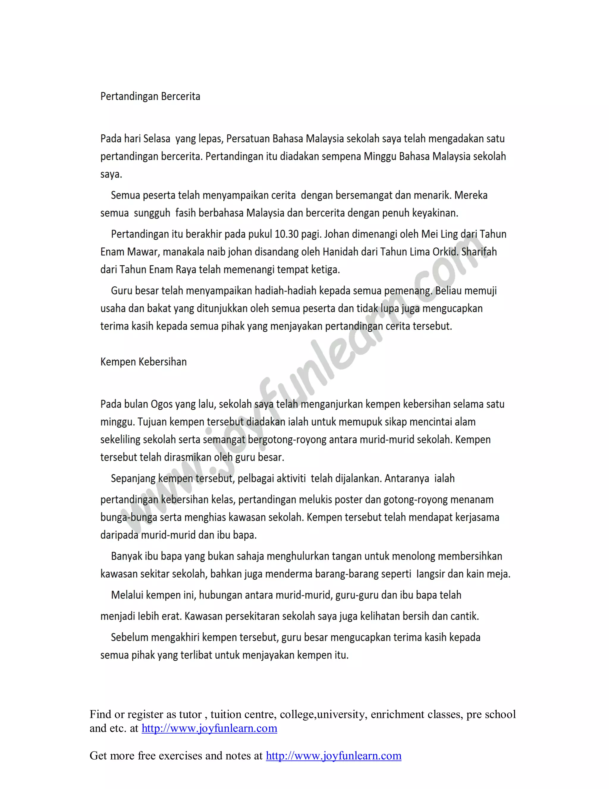 Contoh karangan | PDF