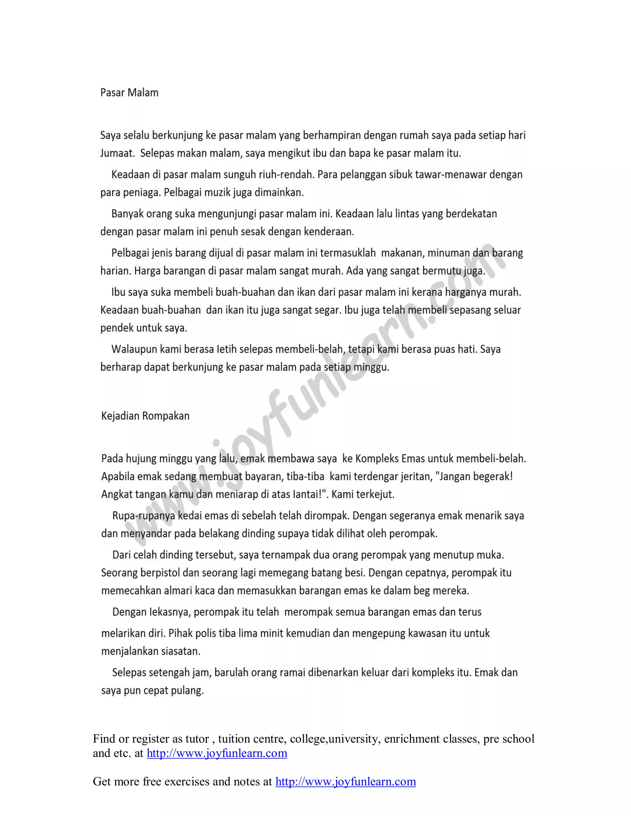 Contoh karangan | PDF