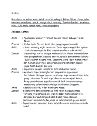 Contoh karangan bm | DOC