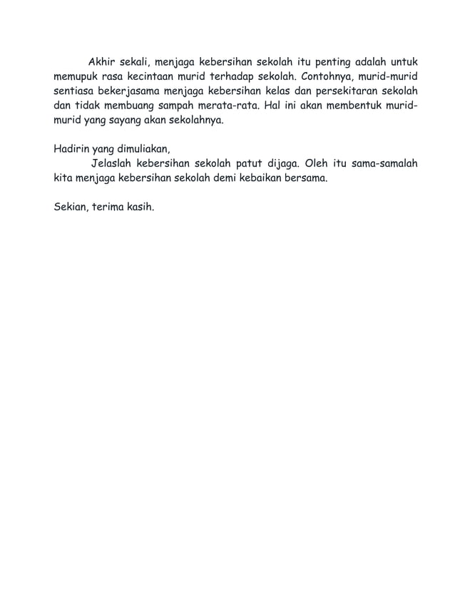 Contoh karangan bm | DOC