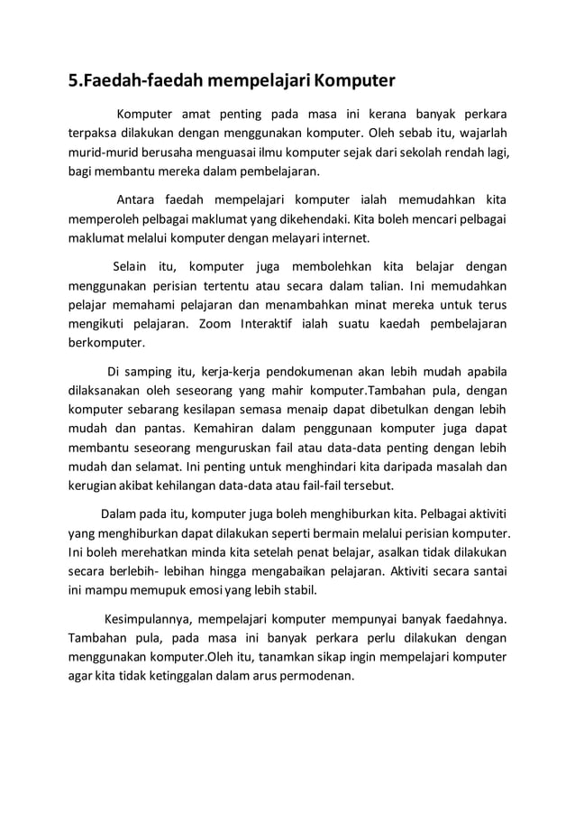 Contoh karangan jenis fakta (1) | DOCX