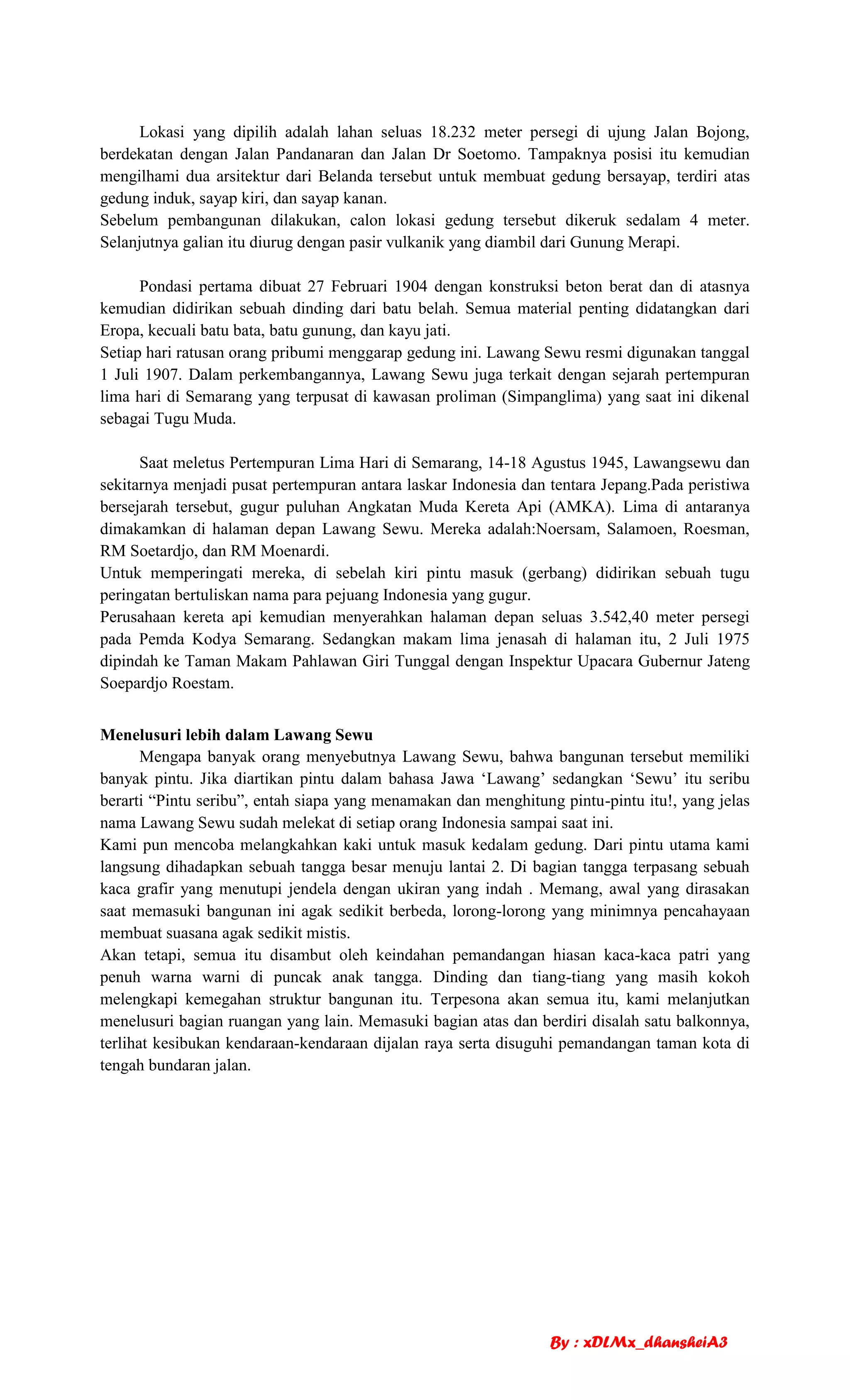 Contoh Karya Tulis Study Tour | PDF