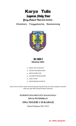 Contoh Karya Tulis Study Tour | PDF