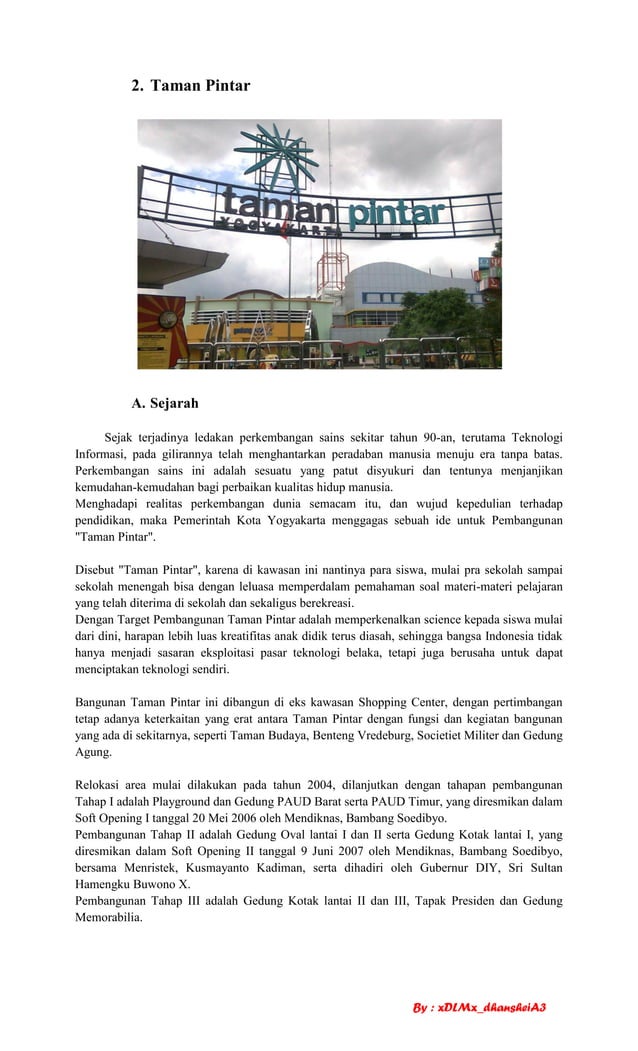 Contoh Karya Tulis Study Tour | PDF