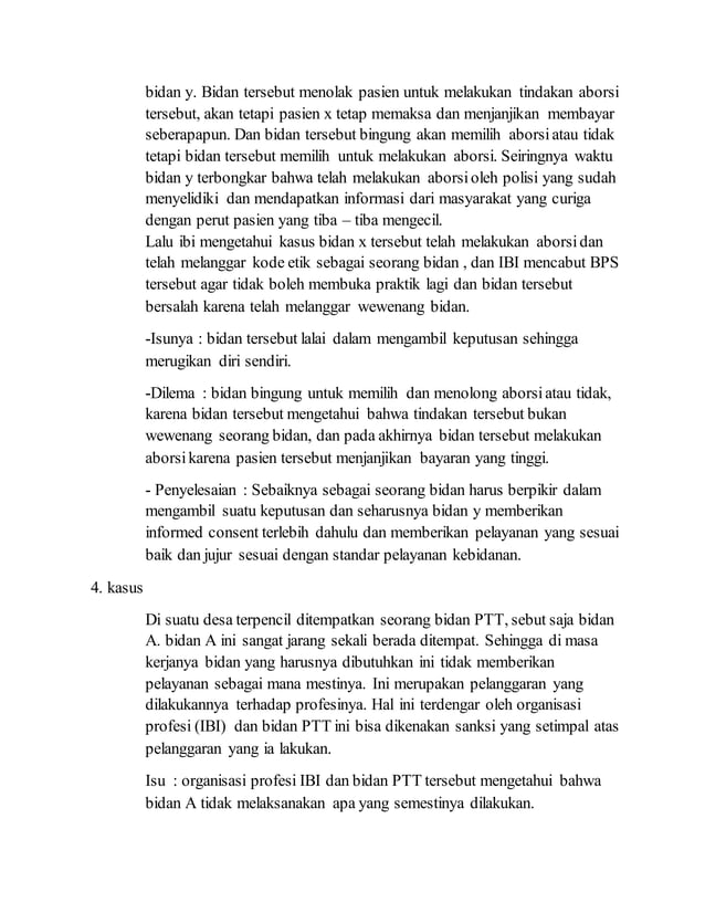 Contoh kasus isu etik | DOCX