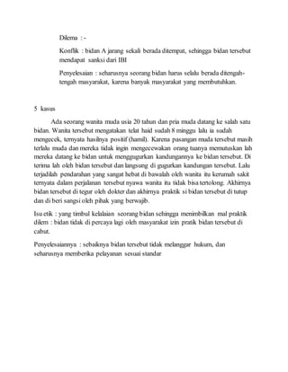 Contoh kasus isu etik | DOCX