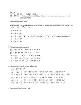 Contoh kasus poligon tertutup | DOC