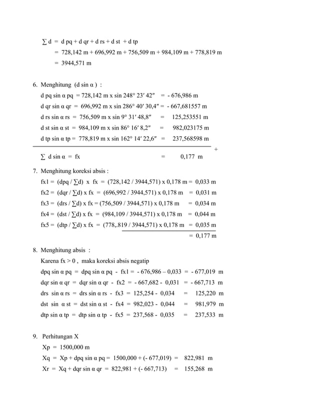 Contoh kasus poligon tertutup | DOC