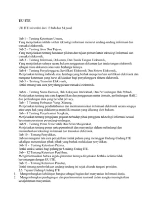 Contoh kasus uu ite | DOCX