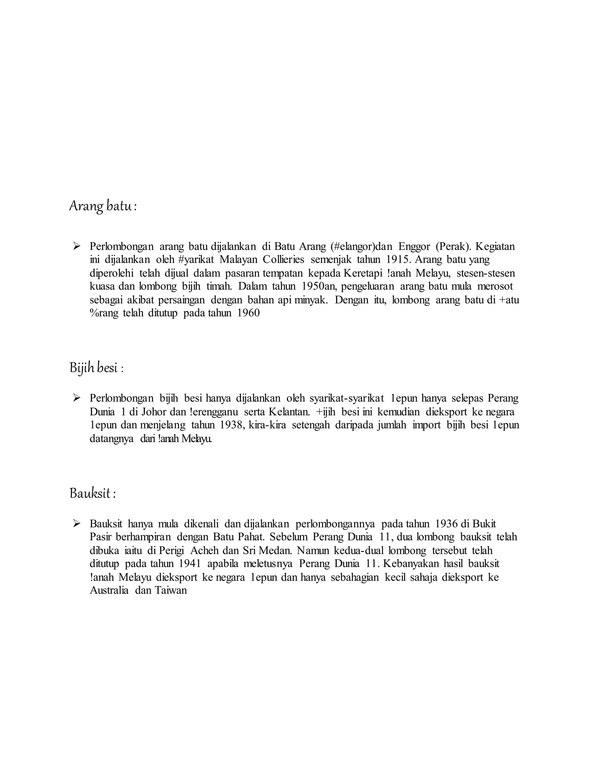 Contoh kekayaan hasil bumi | DOCX