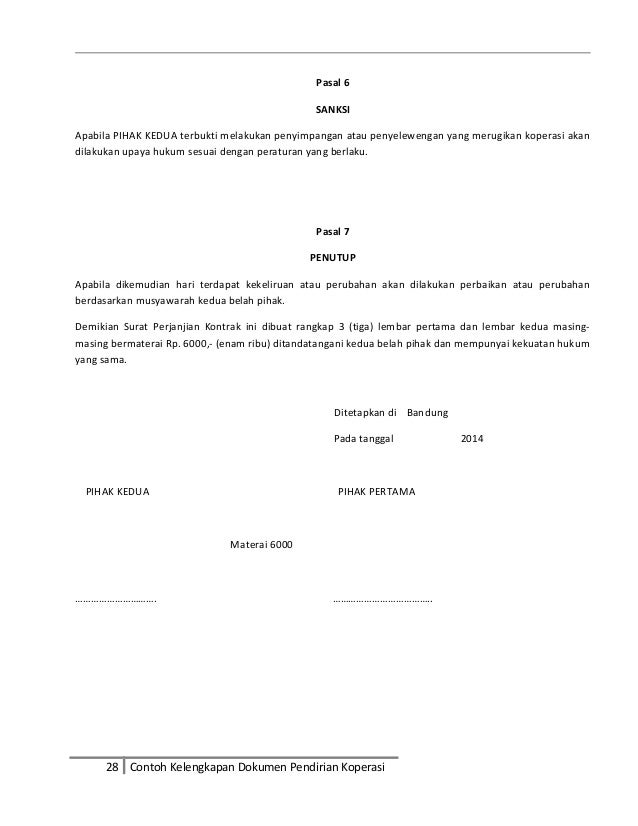 64 INFO CONTOH SURAT PERJANJIAN BERMATERAI 6000 - TEMPLATE